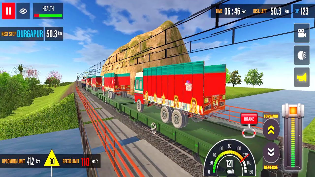 Indian Train Sim 2023 - #1 Trucks on Train - Android Gameplay | New ...