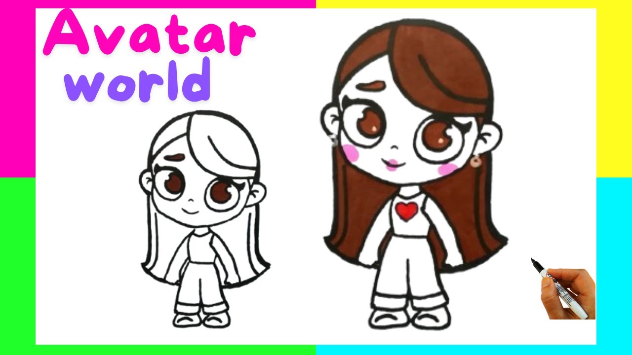How to Draw Avatar World character,Easy Drawing,Step by Siep - YouTube