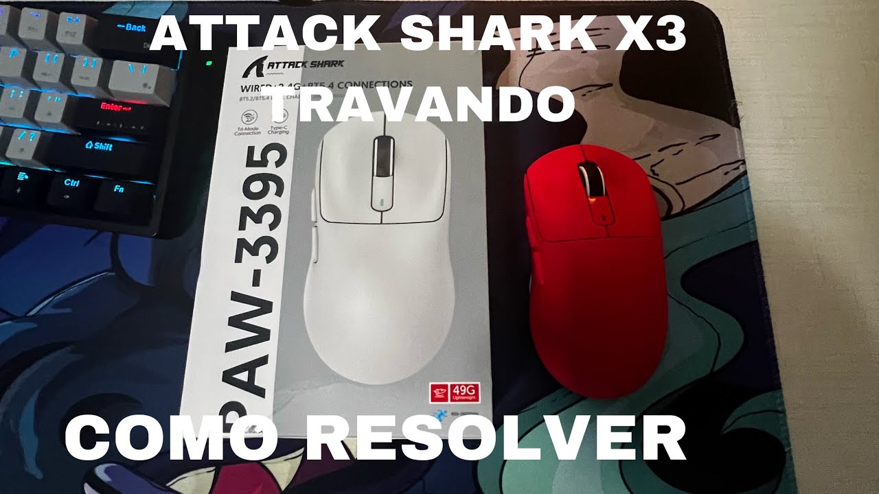 ATTACK SHARK X3 Travando? Veja como resolver - YouTube