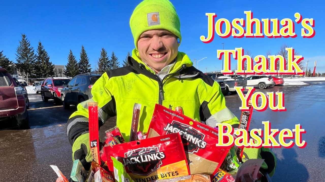 JOSHUA MAKES A THANKYOU BASKET FOR HiS WORK 🥰🥰 - YouTube