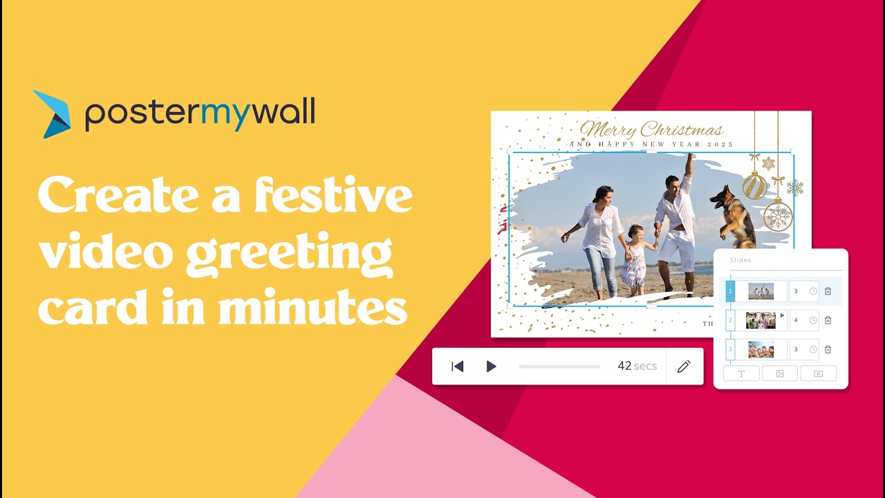 Create a Festive Video Greeting Card in Minutes Using PosterMyWall ...
