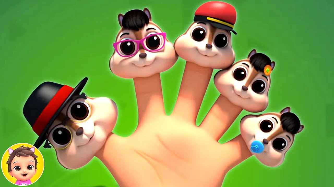 Squirrel Finger Family, 3D Nursery Rhyme & Kids Song For Babies - YouTube