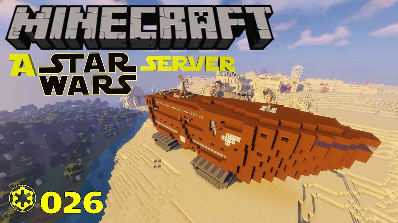 Jawa`s Sandcrawler ☀️ | #026 Minecraft A STAR WARS SERVER - YouTube