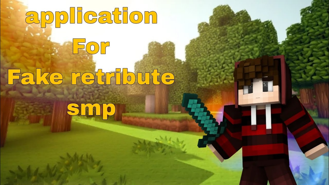 Application for Fake retribute smp!#Fakeretributesmp # ...