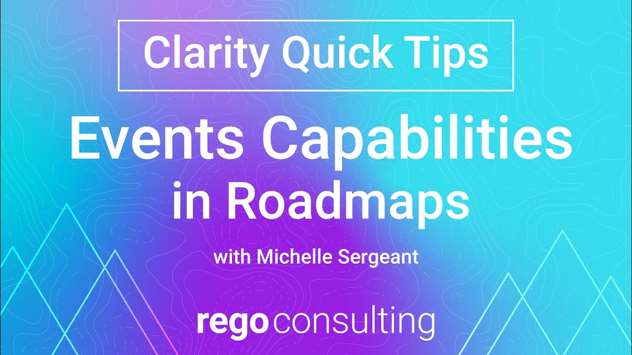 Events Capabilities in Roadmap - Clarity PPM - YouTube
