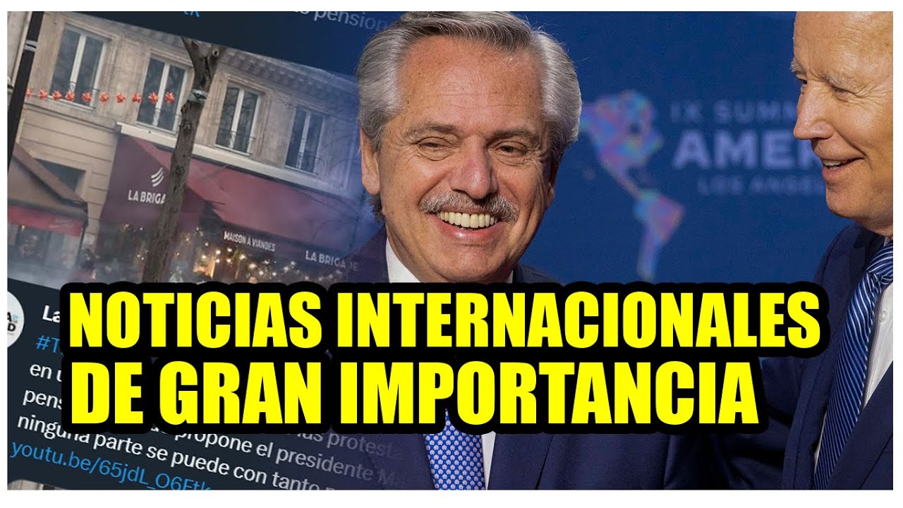 ÚLTIMA HORA 🚨 NOTICIAS INTERNACIONALES DE MUCHA IMPORTANCIA - YouTube