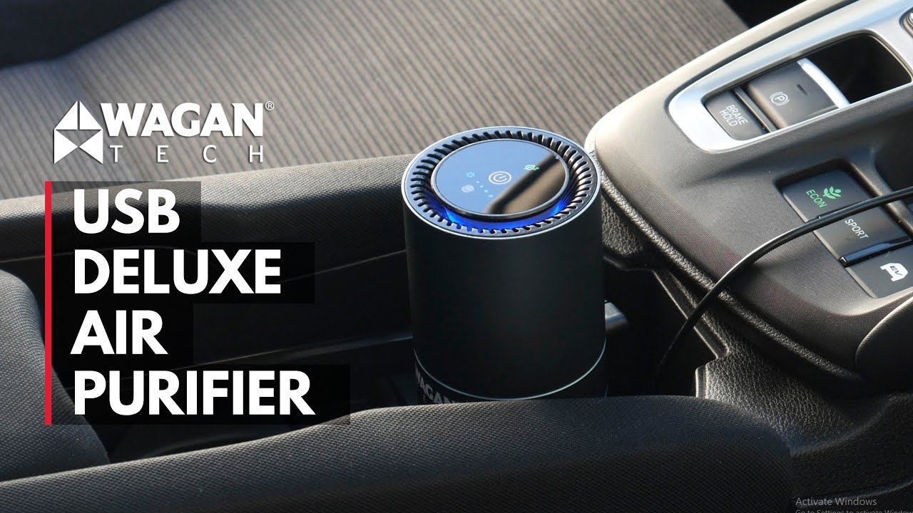 USB Deluxe Air Purifier - (HEPA Filter, UV-C Light. Air Ionizer ...