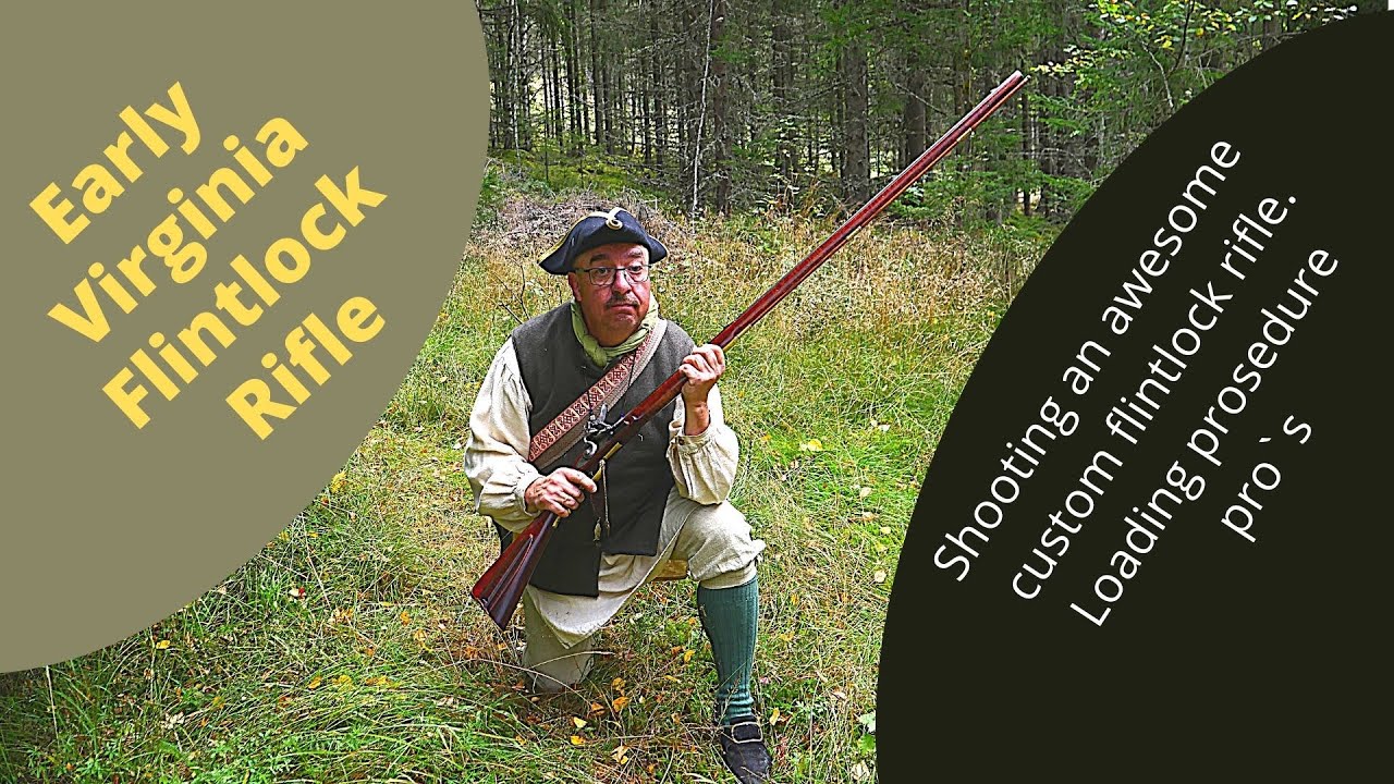 Custom Early Virginia flintlock rifle - YouTube
