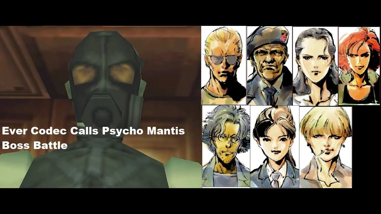 Metal Gear Solid Integral: All Codec Calls Psycho Mantis Boss Battle ...