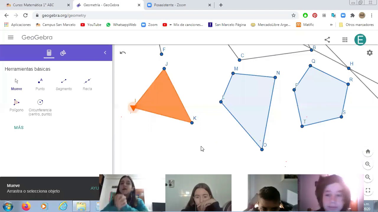 Geometría es GeoGebra 1 - YouTube