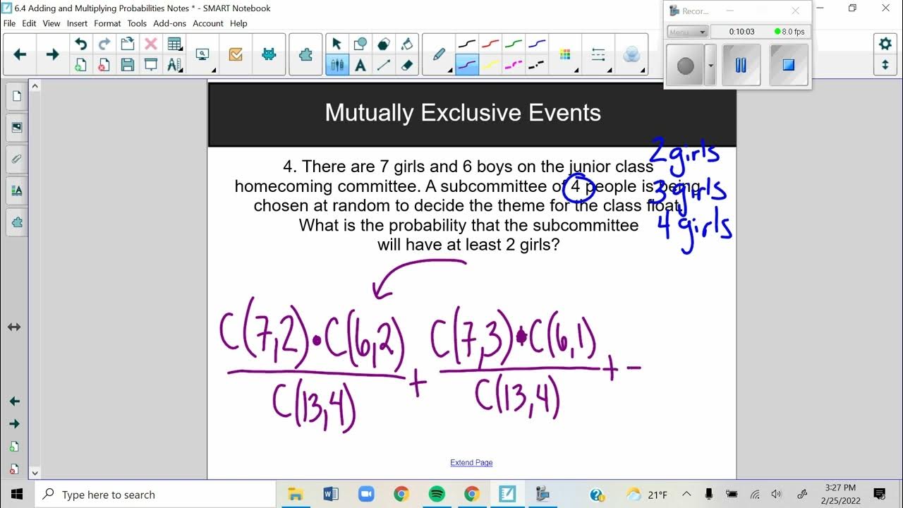 6.4 Adding and Multiplying Probabilities - YouTube