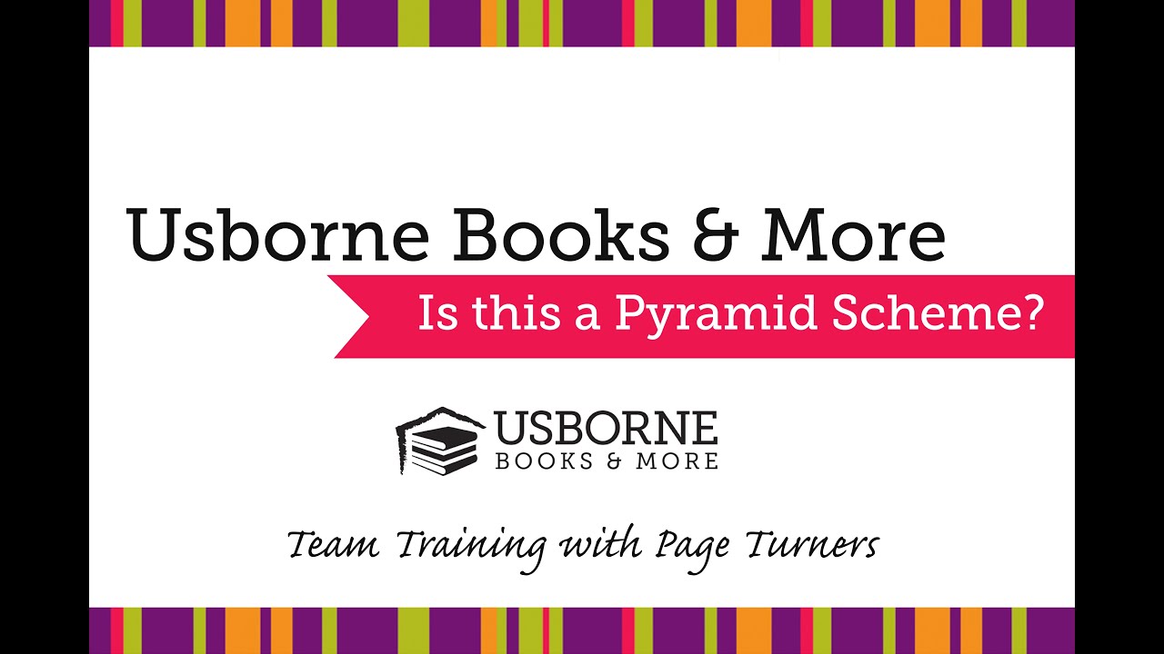 Is Usborne Books and More a Pyramid Scheme? - YouTube