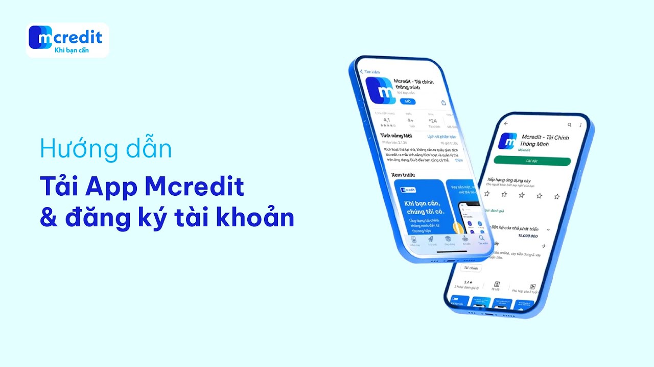 Hướng dẫn tải App Mcredit và đăng ký tài khoản - YouTube