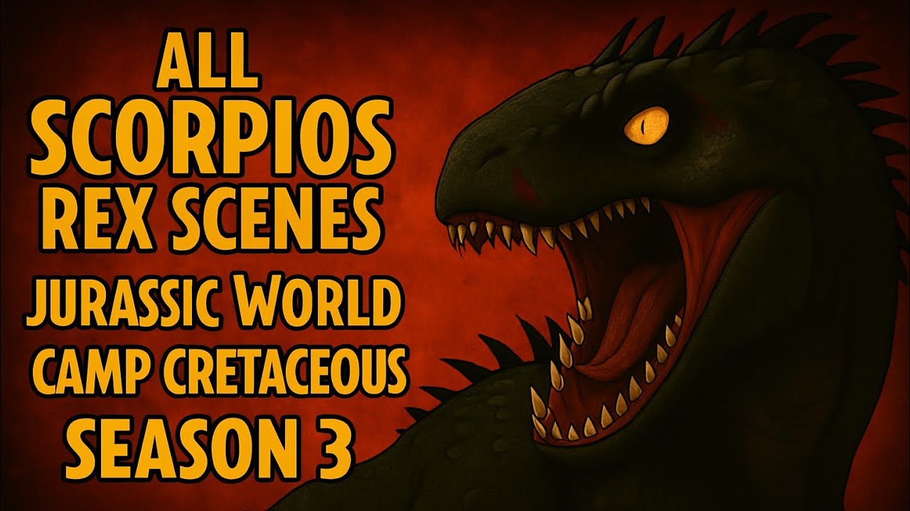 Scorpios Rex - Every Scene in Jurassic World:Camp Cretaceous - YouTube