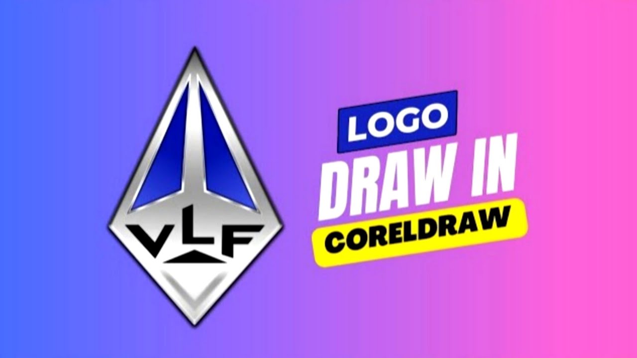 How to draw VLF Car Logo Design in CorelDraw (the easy way) - YouTube