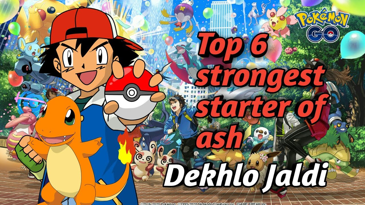Top 6 strongest starter pokemon of ash - YouTube