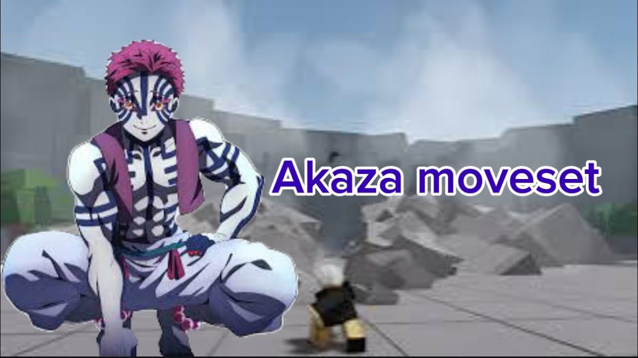 Akaza Moveset #roblox #strongestbattlegrounds #anime #Akaza - YouTube