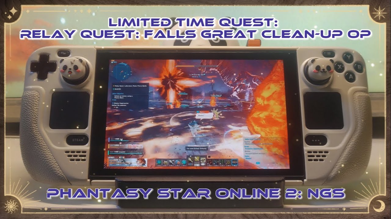 PSO2NGS SteamDeck: LTQ - Relay Quest: Falls Great Clean-Up Op - YouTube
