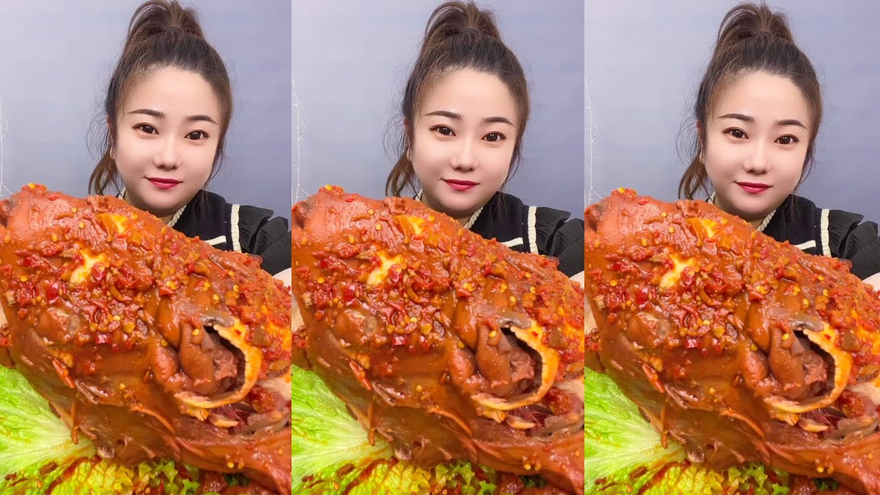 Spicy big sheep head ~ Mala sheep head And Braised Crucian Carp - YouTube
