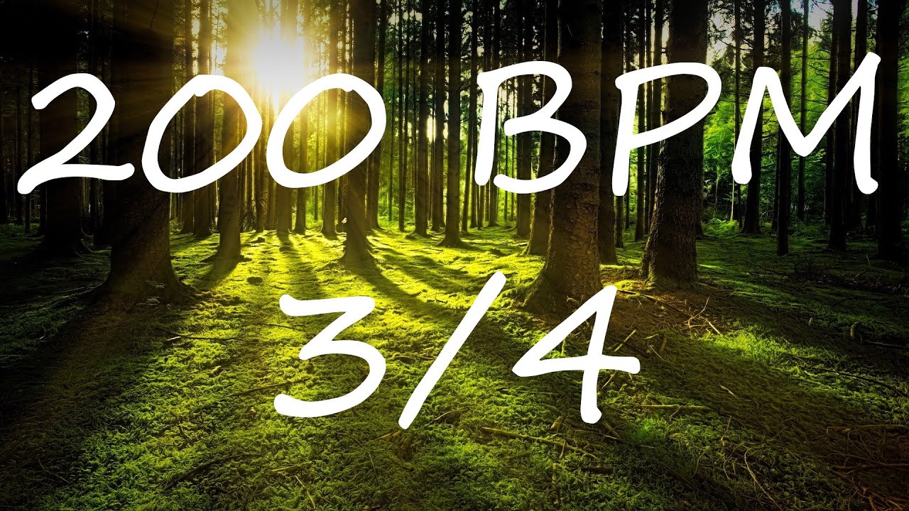 200 BPM 3/4 Claves Metronome - YouTube