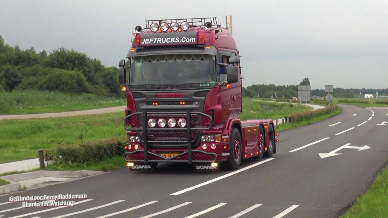 Scania V8 Sound! Staight Pipes of Jeftrucks - Truckstar Festival 28 ...