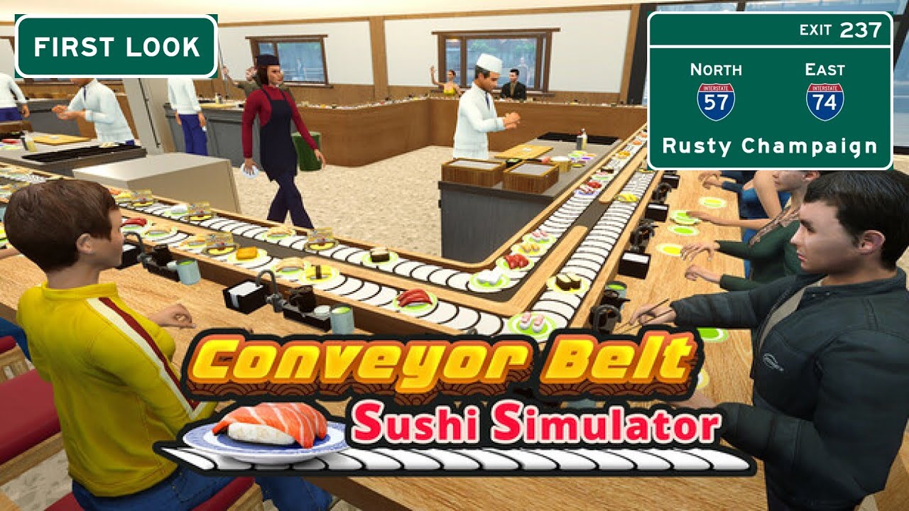 Conveyor Belt Sushi Simulator Prologue First Look - Sushi on the Run! Episode 1 - YouTube