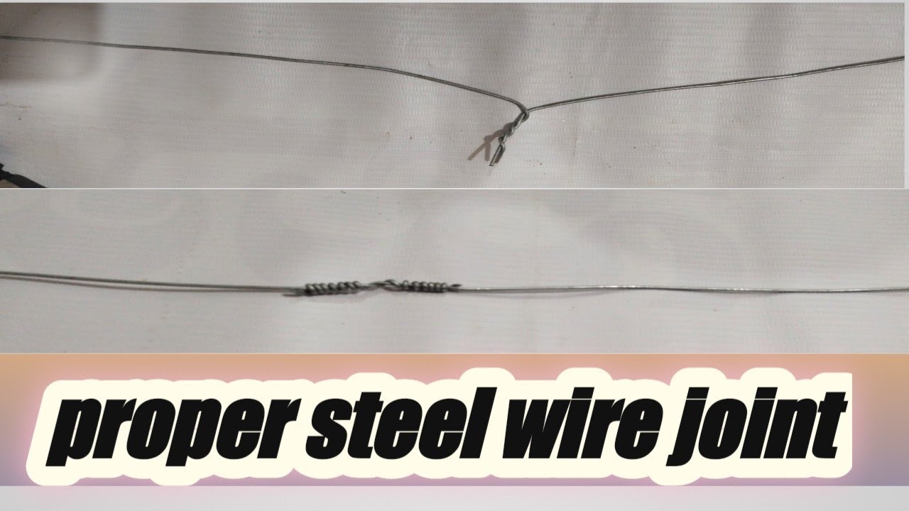 properly joint steel wire How to twist steel wire#youtubeshorts - YouTube