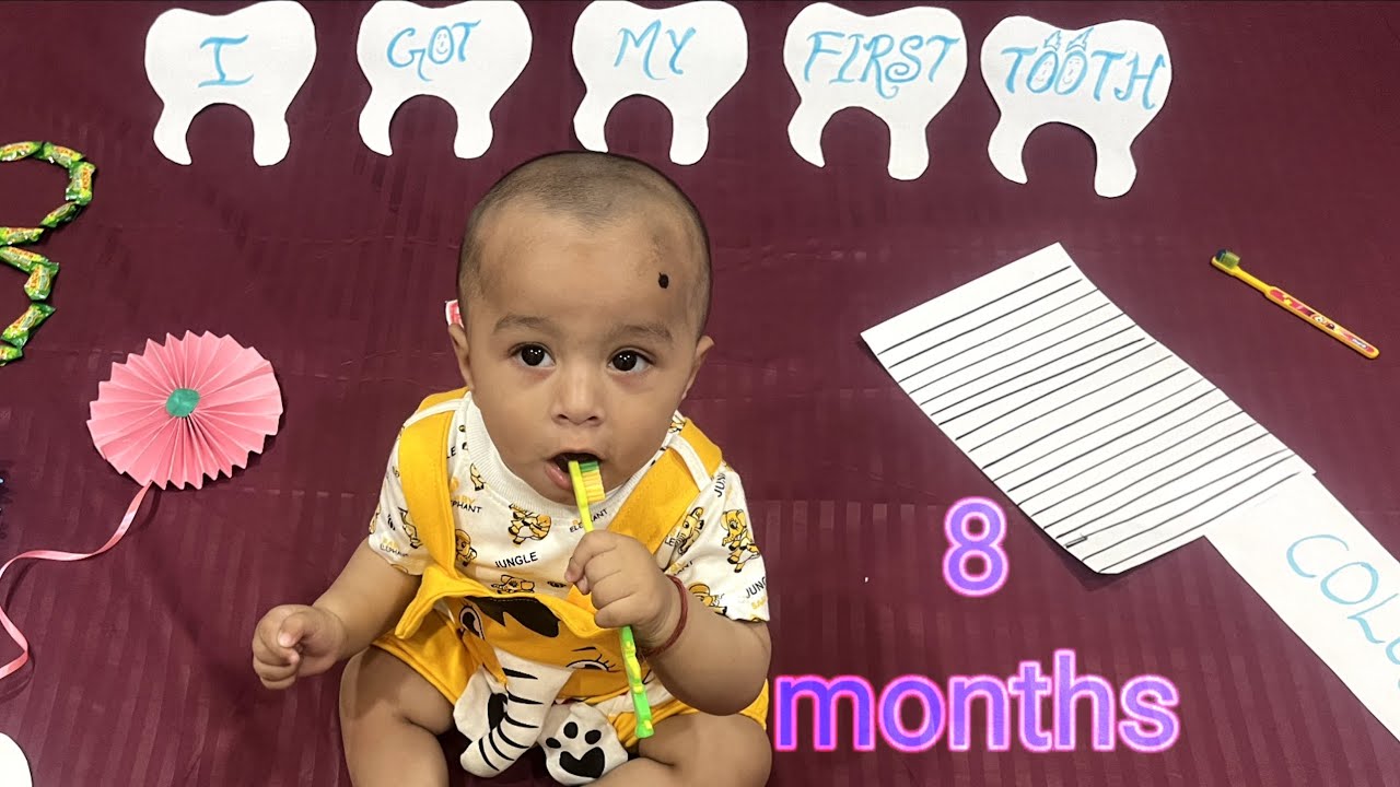 Thanaksh Eight Month Baby First Tooth Theme - YouTube