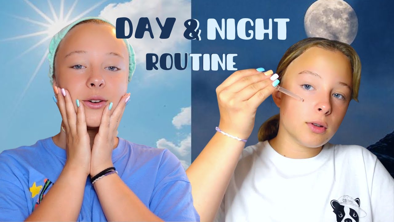 DAY & NIGHT ROUTINE - Skincare et makeup - YouTube