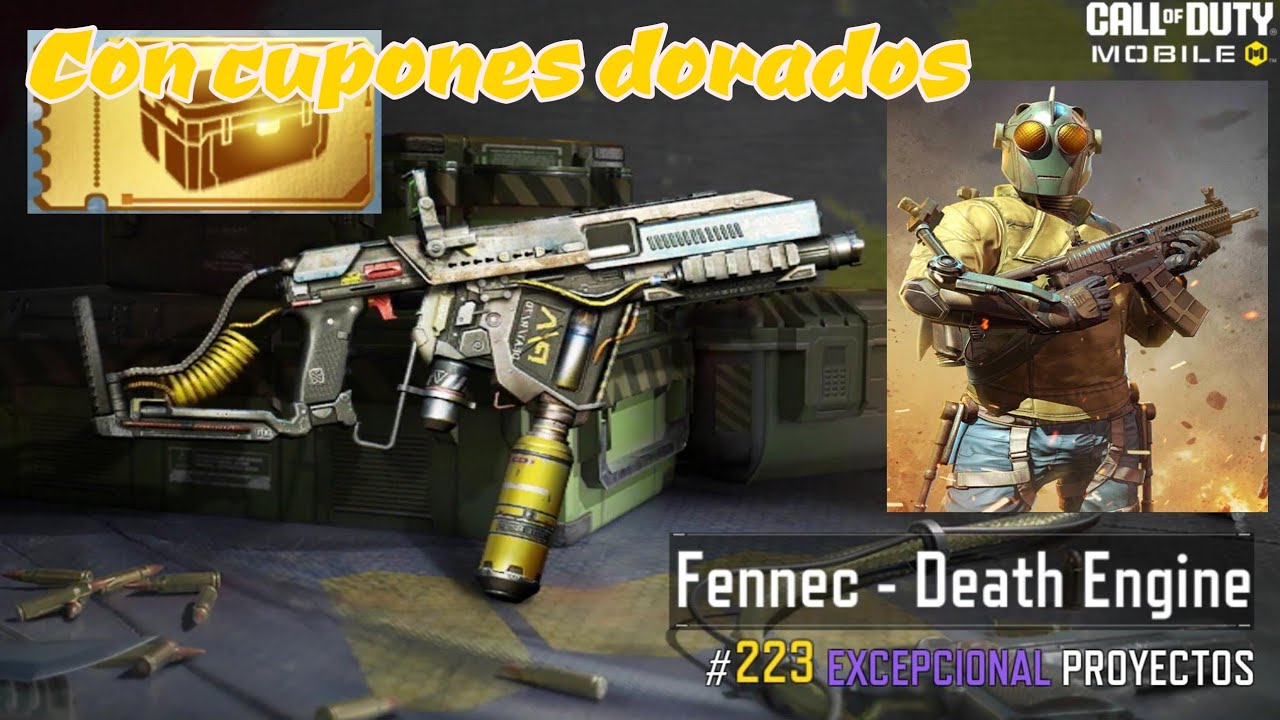 Gastando los cupones dorados Fennec Death Engine - COD Mobile - YouTube