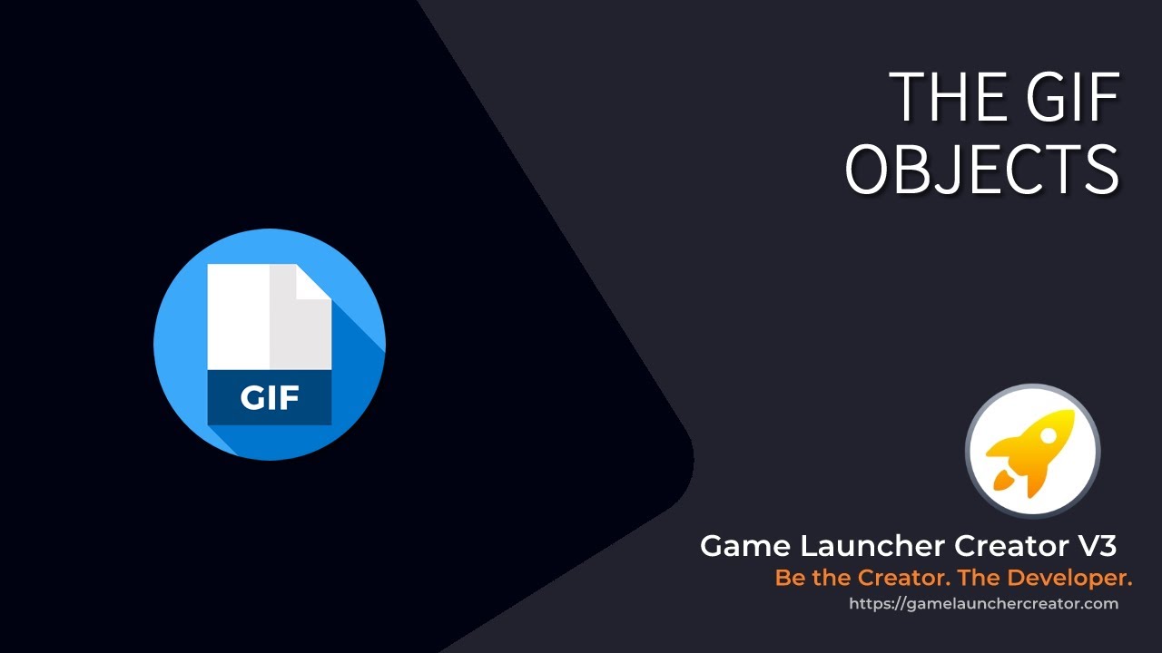 The GIF Object in Game Launcher Creator V3 - YouTube