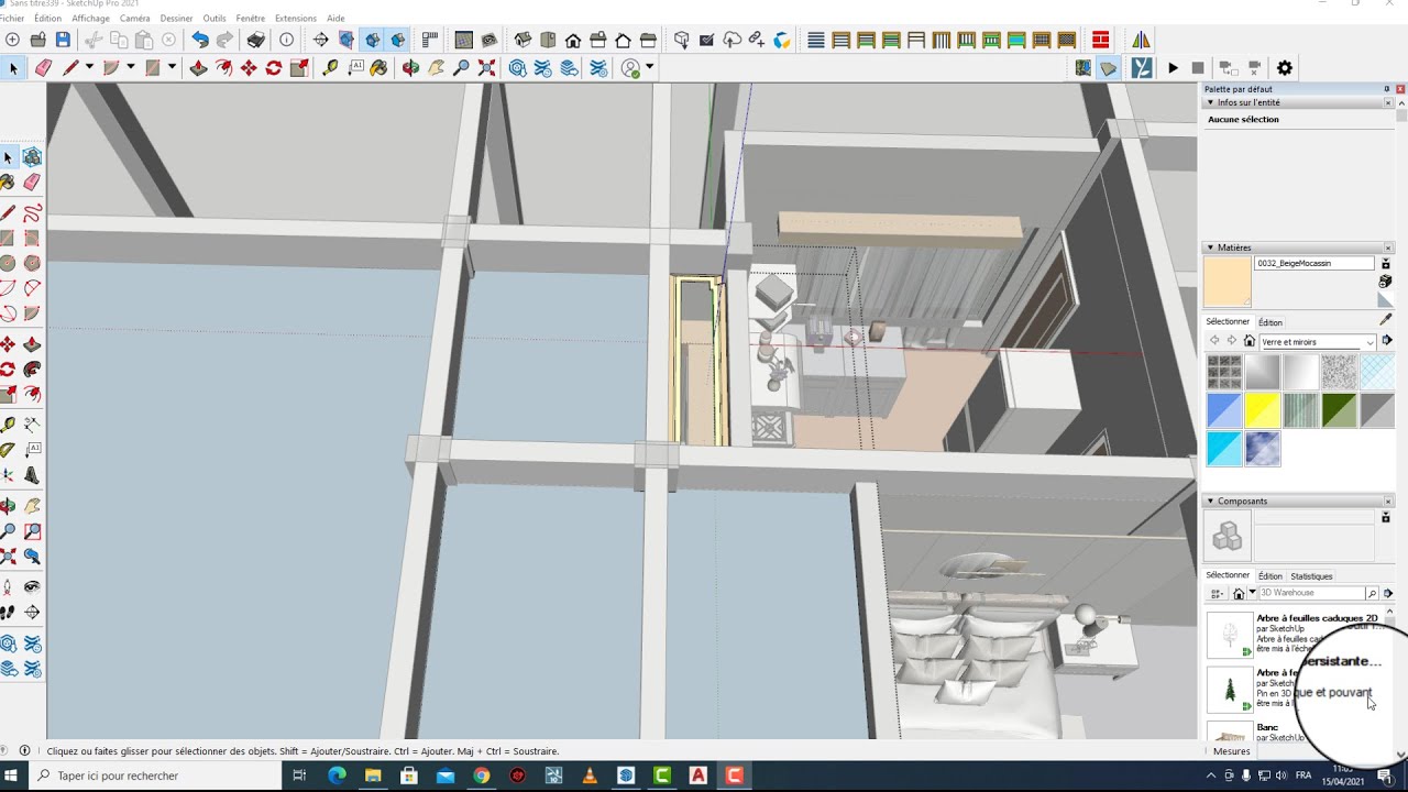 Create a ceiling with SketchUp - YouTube