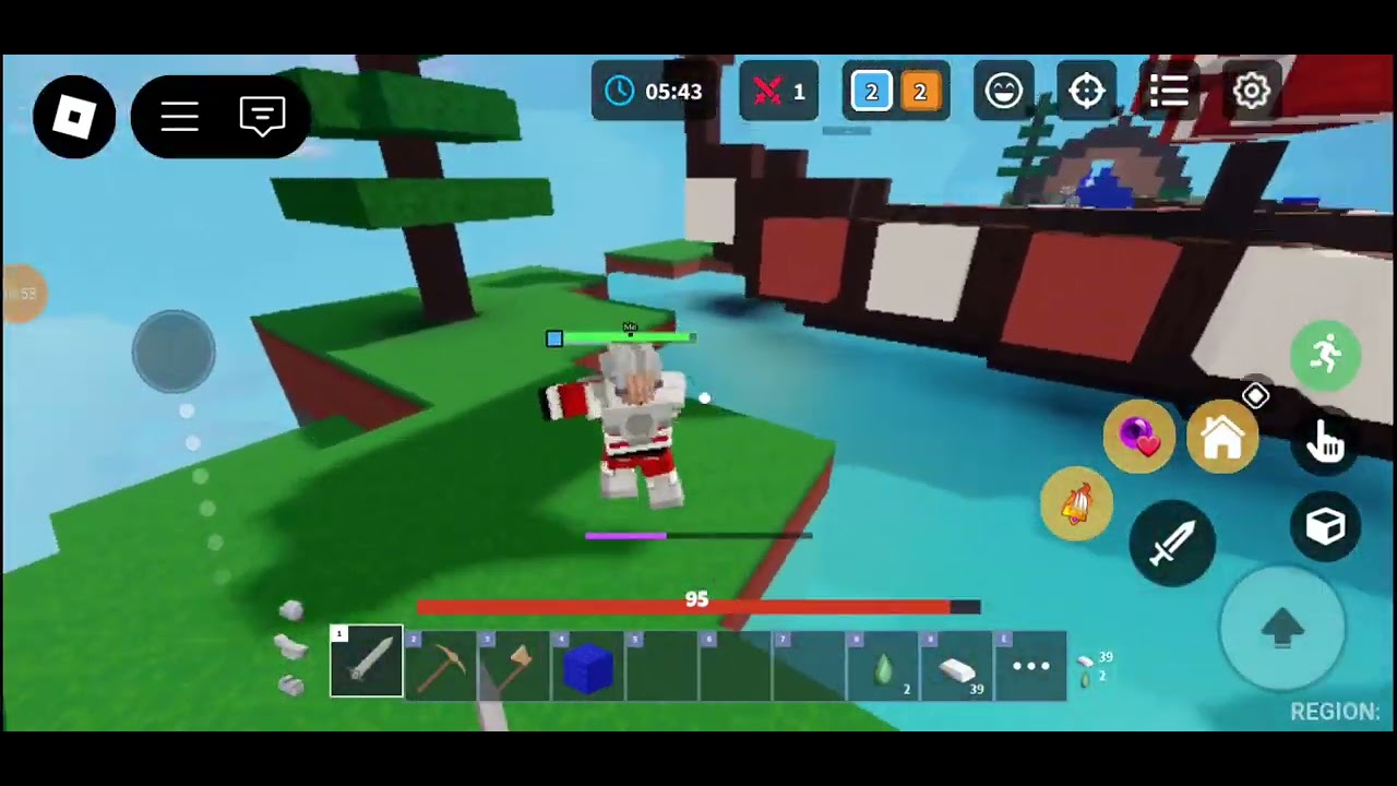 Playing bedwars with my friend Steven (roblox bedwars - YouTube