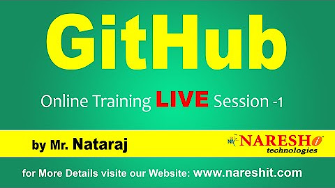 GitHub Tutorial | Mr. Nataraj - YouTube