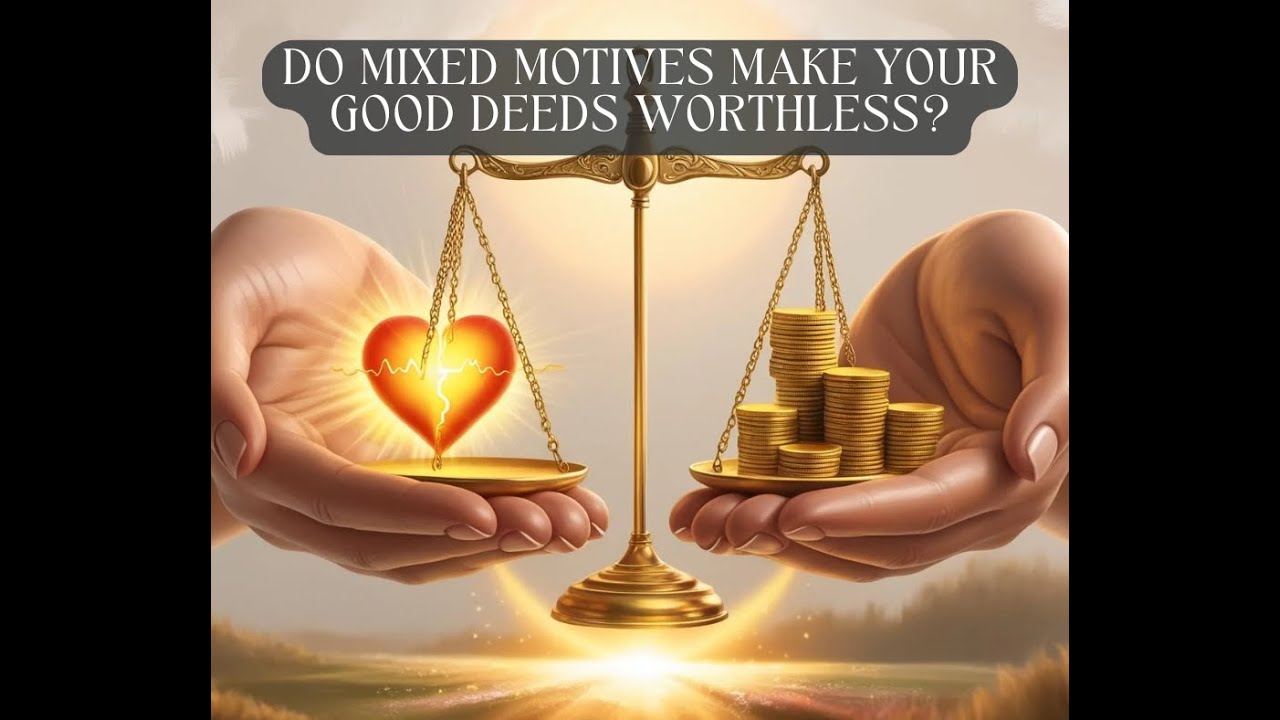 Do Mixed Motives Make Your Good Deeds Worthless - YouTube