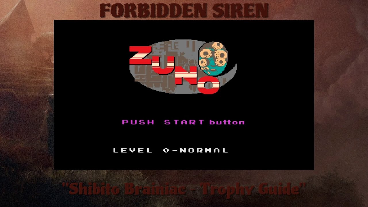 SIREN "Shibito Brainiac ~ Trophy Guide" - YouTube