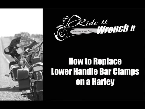 How to Replace the Lower Handlebar Clamps on a Harley - YouTube