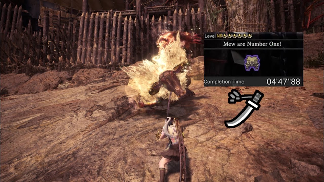 [MHW] Tempered Furious Rajang | 04'47"88 | Longsword | TA WIKI Run ...