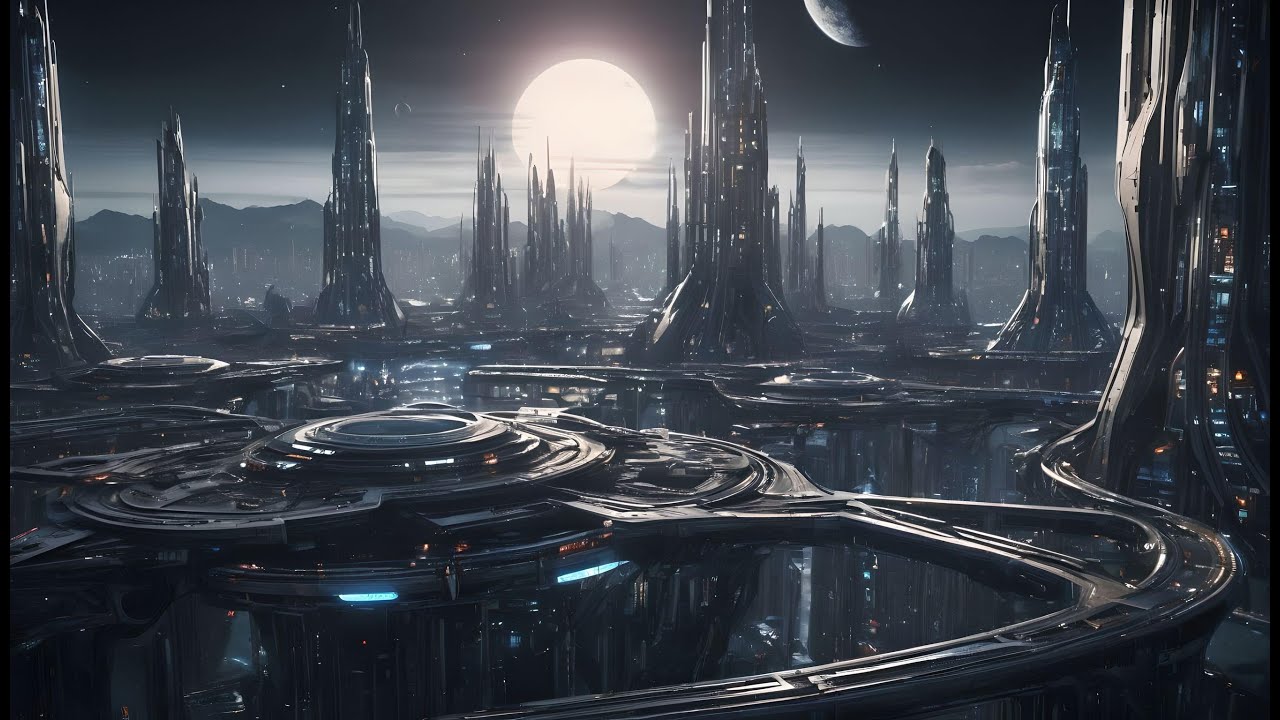 Alien Space City Concept Art - YouTube