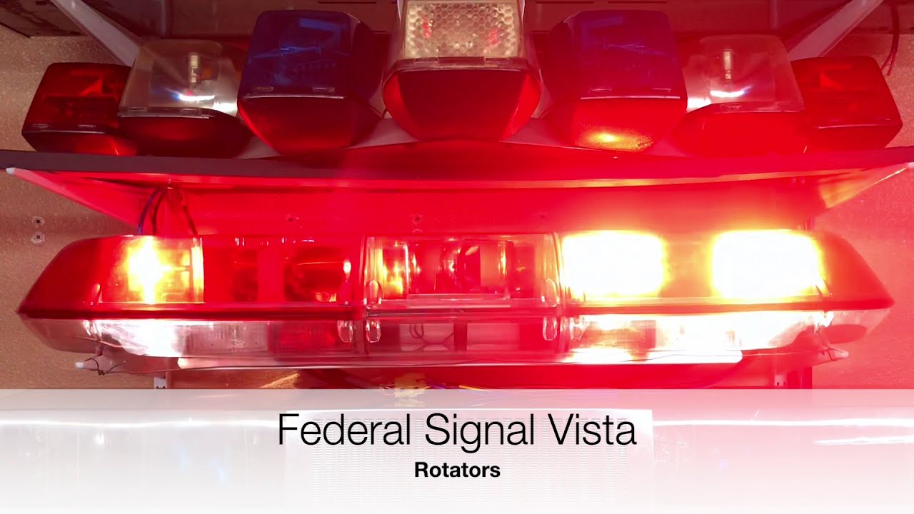 Lightbar Highlight: Federal Signal Vista - YouTube