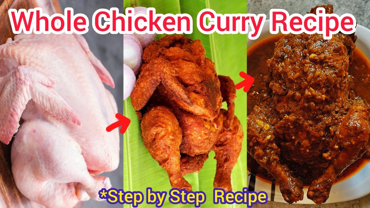Whole Chicken Curry || Murg Musallam Recipe || Whole Chicken Recipe ...