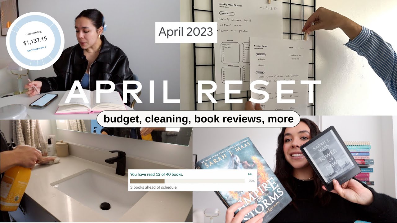 APRIL RESET ROUTINE | over budget month, cleaning, new products - YouTube