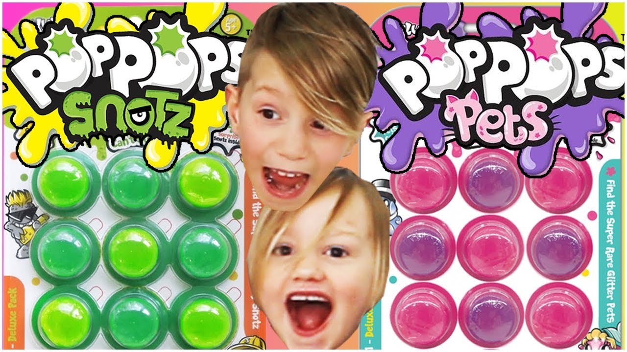 "Pop Pops Pets" Popping Bubbles with Slime Surprises Inside // Slime ...