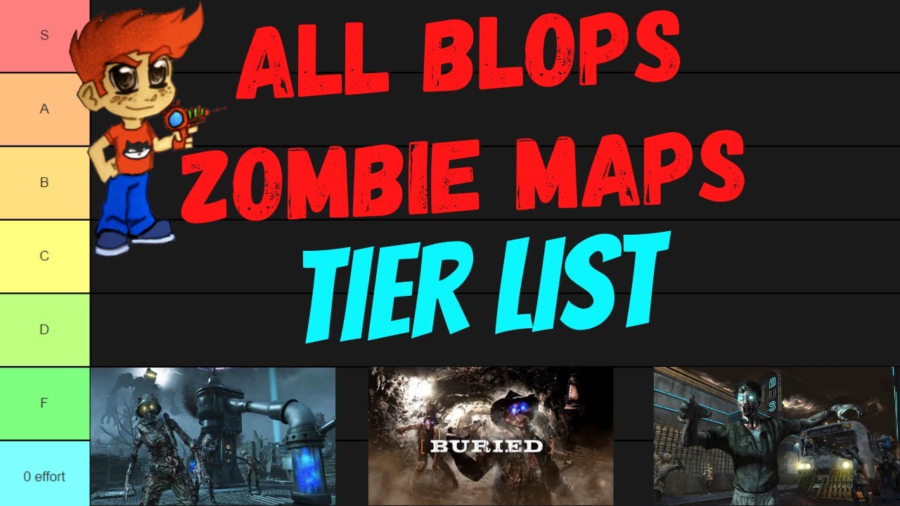 Ranking EVERY Zombies Map Black Ops 1-4! Zombies in Depth Maps/DLC Tier List! - YouTube