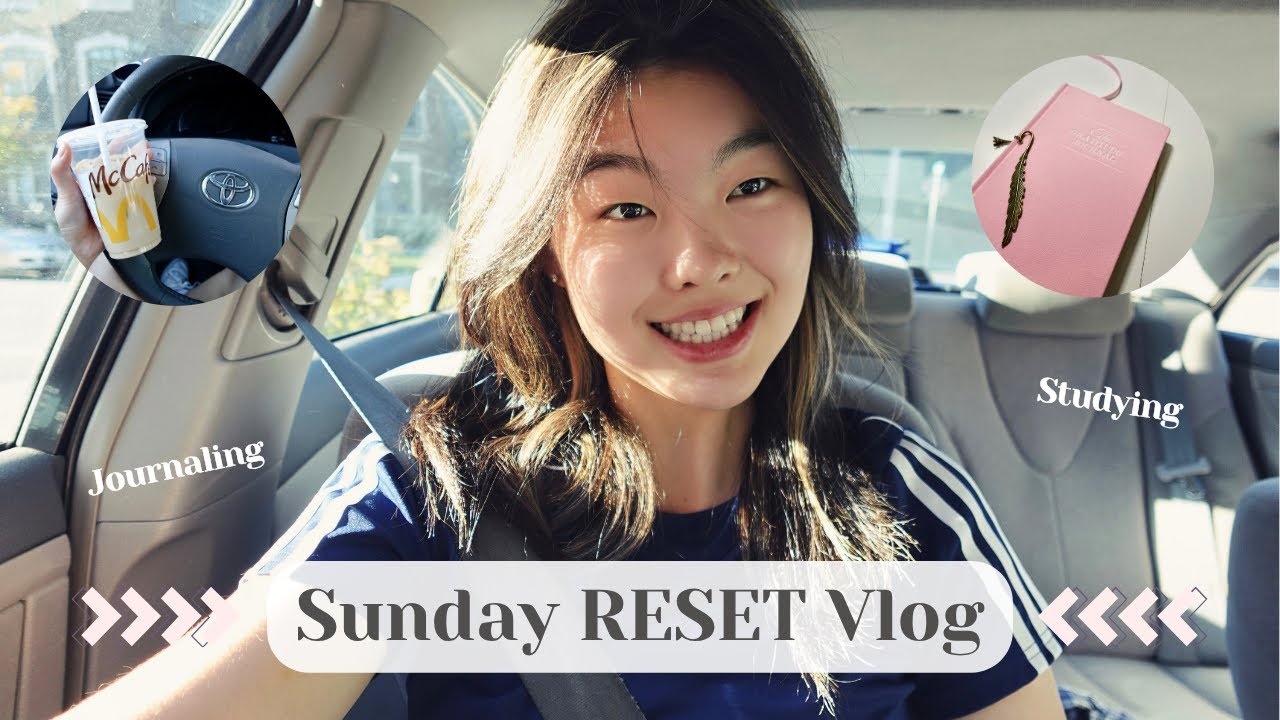 REALISTIC SUNDAY RESET | Study, Organize, Shop With Me - YouTube