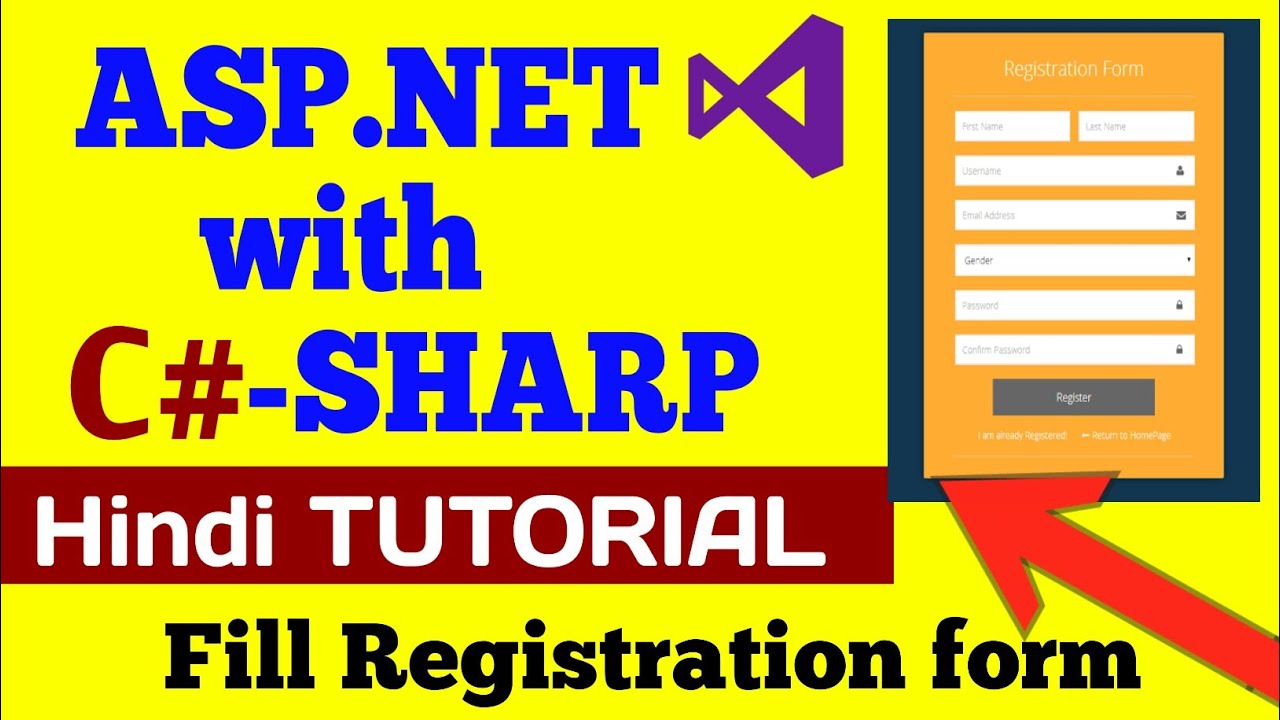 How to insert data in database using C# 💻C# & SQL | ASP.NET with C# ...