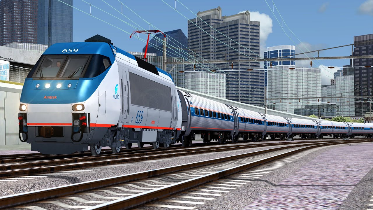 Train Simulator Classic: HHP-8 & Amfleet Car Upgrade Pack 2.4 - YouTube
