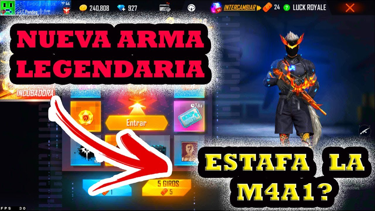 SACAMOS LA NUEVA ARMA M14 FREE FIRE EN VIVO - YouTube