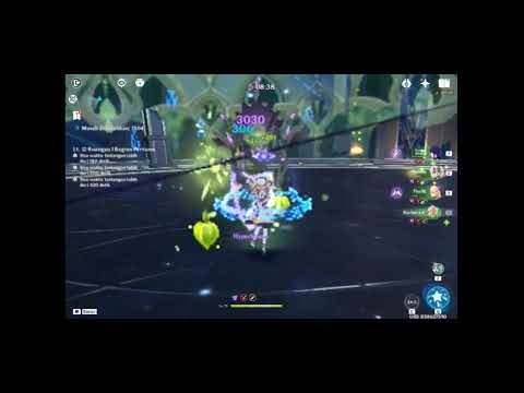 Raiden Shogun, Nahida, Fischl, Barbara | Abbys 3.2 floor 12 - 1 ...