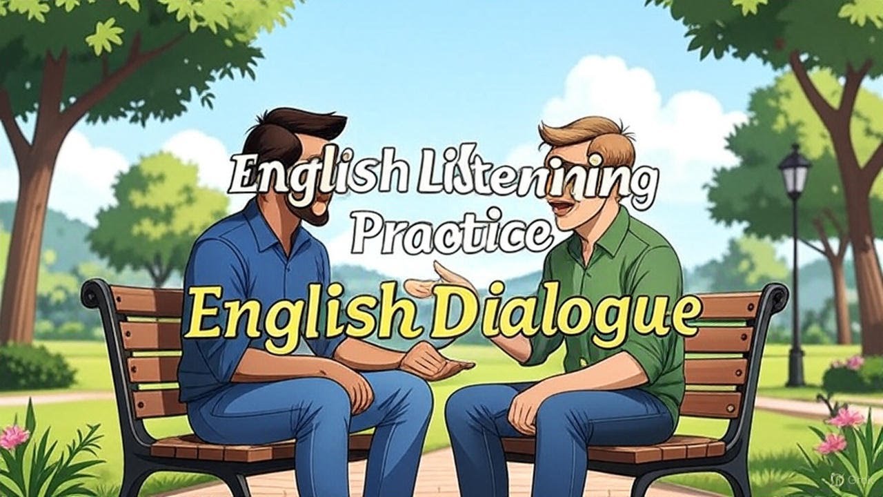 English Listening Dialogue – Friends on the Bench (A1) | 8-minute ...